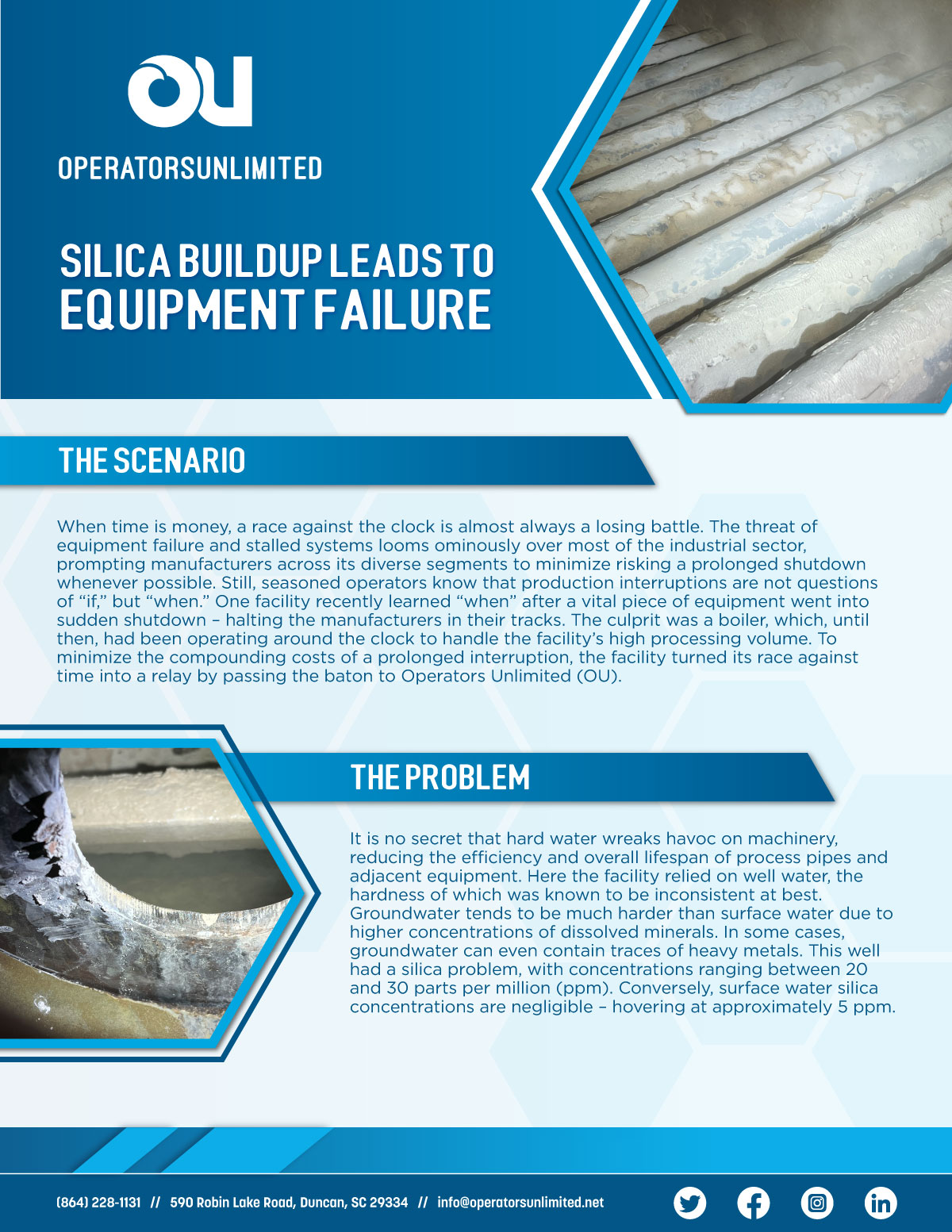Silica Buildup Leads to Equipment Failure